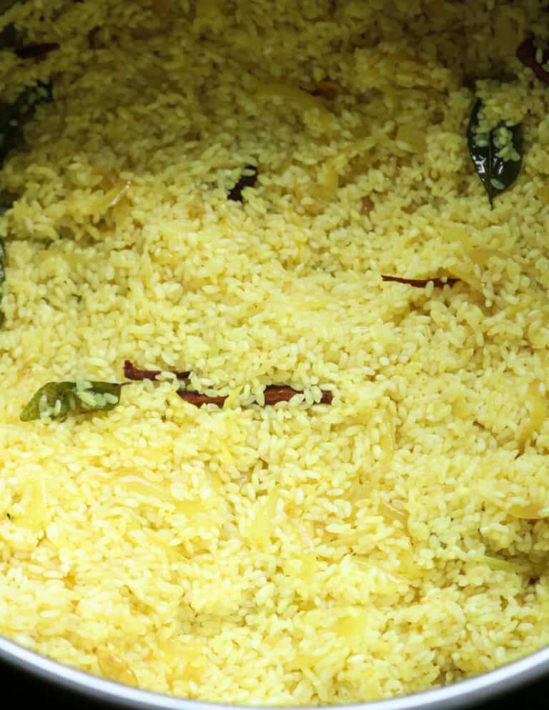 Sri Lankan yellow rice(rice recipe). | ISLAND SMILE