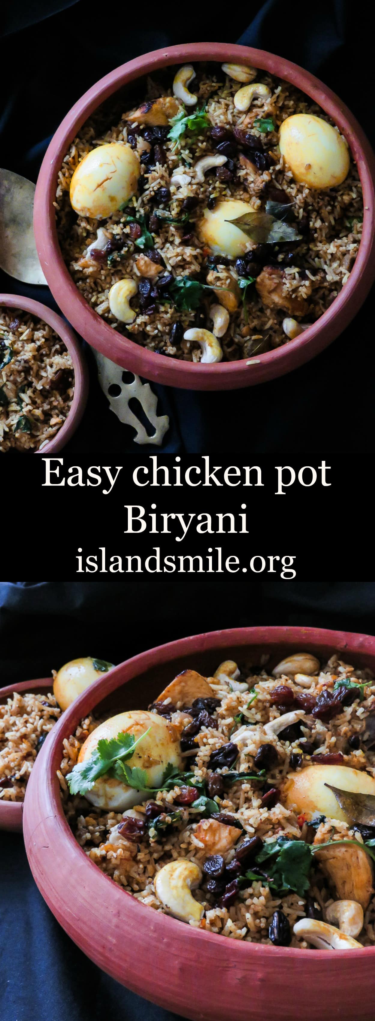 chicken pot Biryani. | ISLAND SMILE
