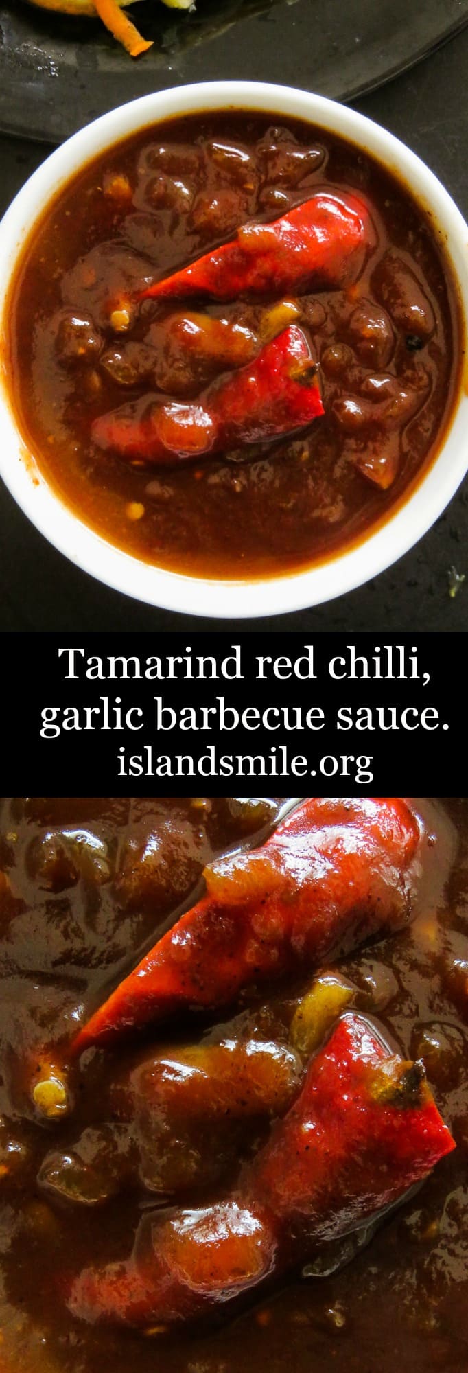 Tamarind barbecue sauce with red chilli. | ISLAND SMILE