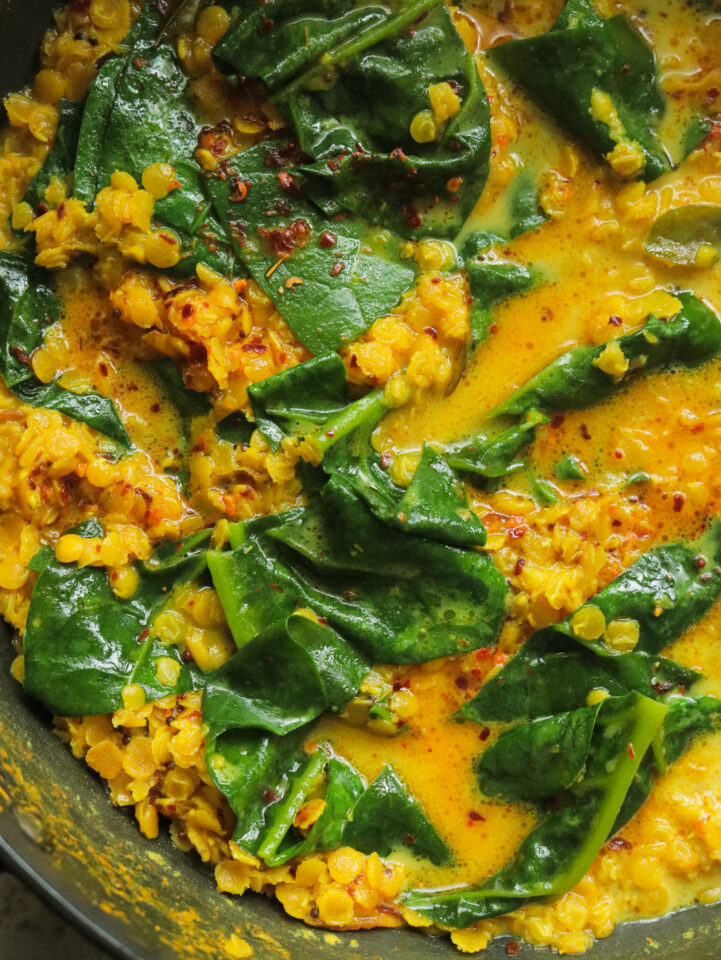 Sri Lankan Dhal spinach curry. | ISLAND SMILE
