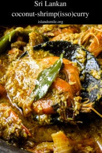 coconut shrimp(isso)curry(Sri Lankan). | ISLAND SMILE