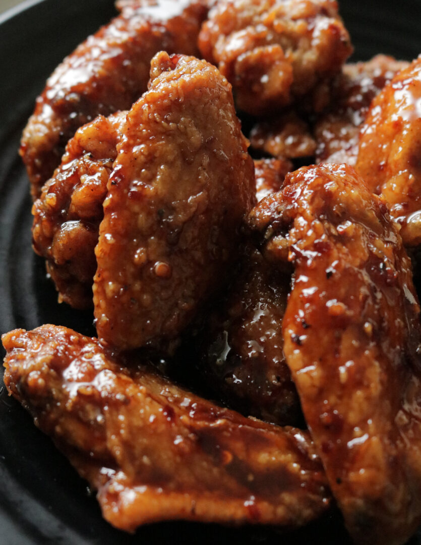 Teriyaki chicken wings. | ISLAND SMILE