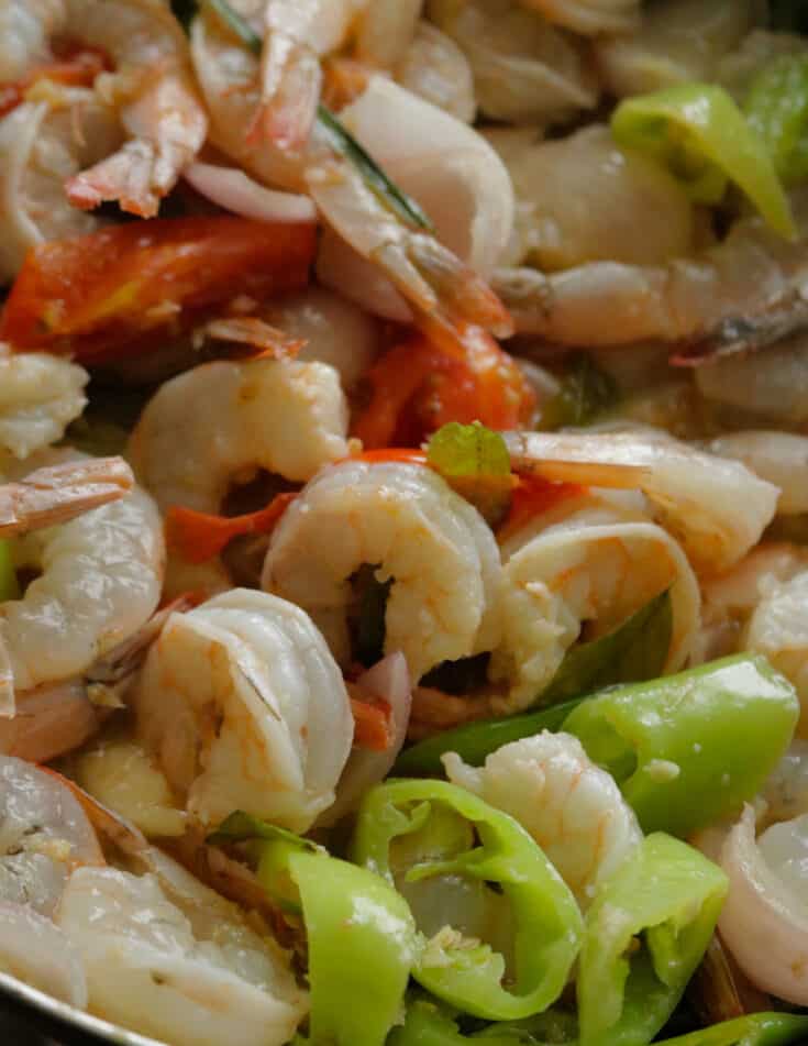 Sri Lankan Devilled Prawns(Spicy prawns). | ISLAND SMILE