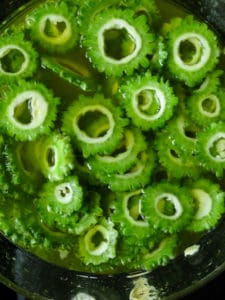 Bitter gourd fry(Sri Lankan karawila sambol). | ISLAND SMILE