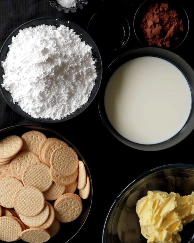 CHOCOLATE MARIE BISCUIT PUDDING(no-bake). | ISLAND SMILE