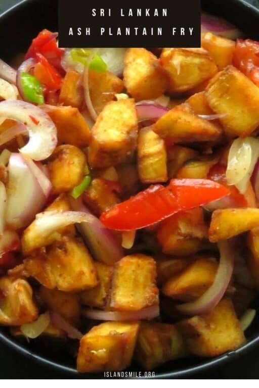 Ash plantain fry salad | ISLAND SMILE