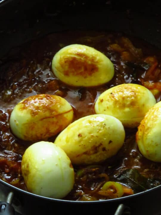 Egg roast curry(Indian, Kerala-style) | ISLAND SMILE