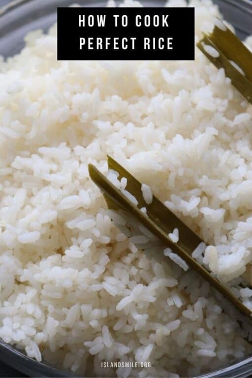 How to cook rice on stove. | ISLAND SMILE