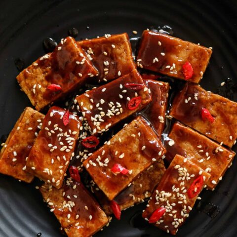 Teriyaki tofu(easy tofu recipe). | ISLAND SMILE
