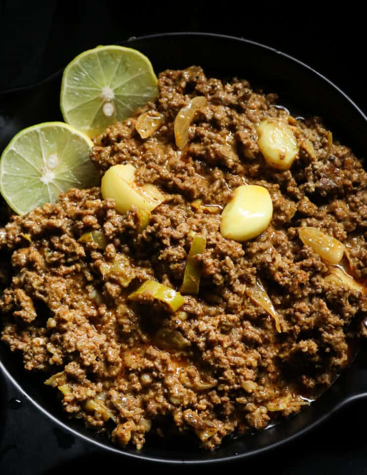 Minced beef curry(ground beef curry). | ISLAND SMILE