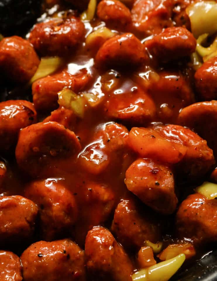 SWEET AND SOUR MEATBALLS WITH PINEAPPLE | ISLAND SMILE