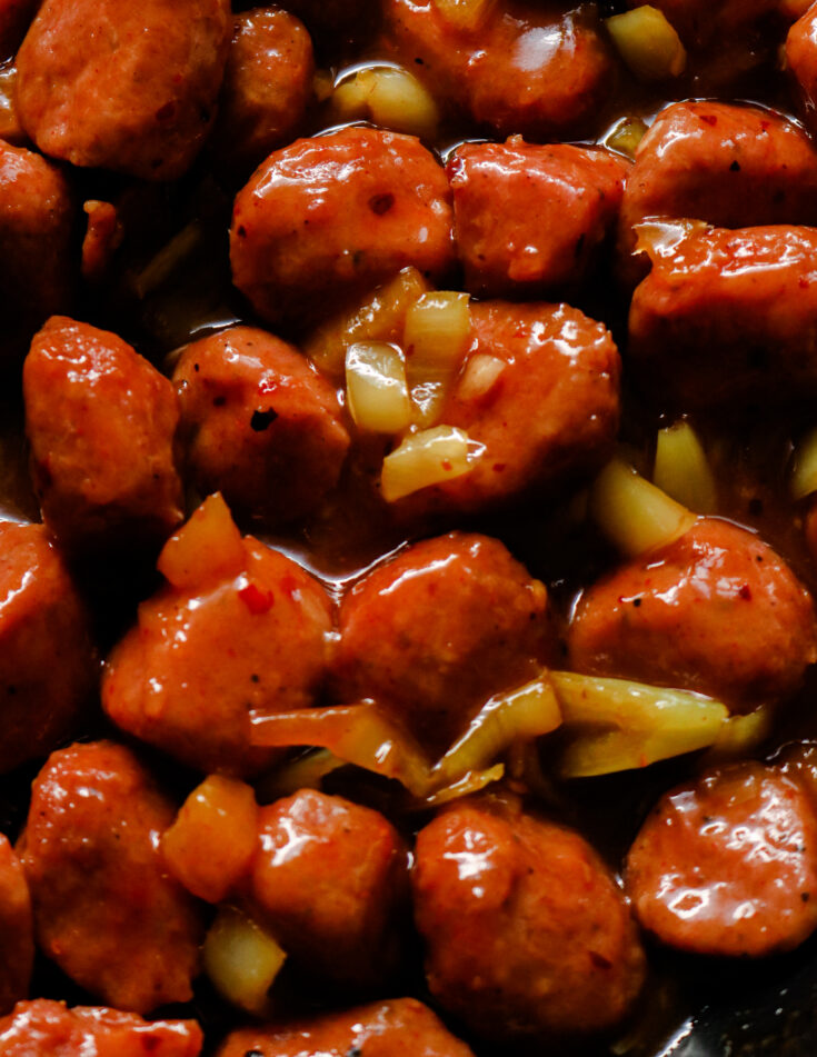 SWEET AND SOUR MEATBALLS WITH PINEAPPLE | ISLAND SMILE