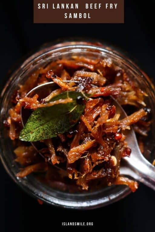 Shredded beef fry(Sri Lankan beef fry sambol) | ISLAND SMILE