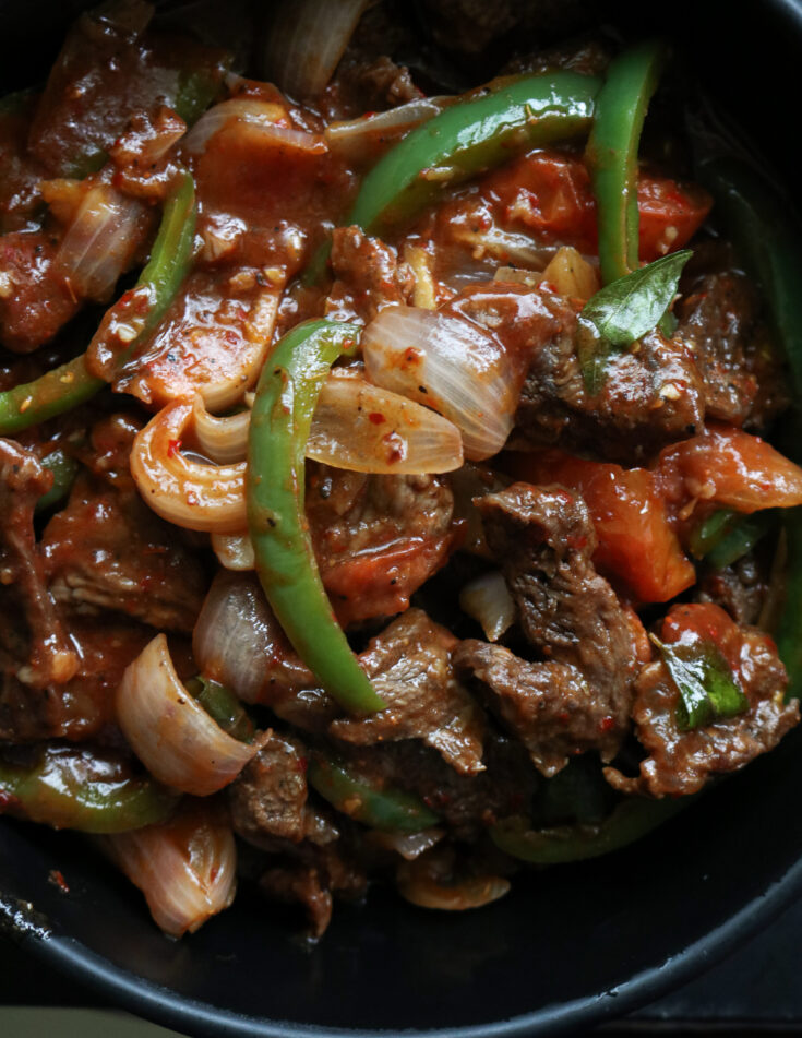 Sri Lankan devilled beef. | ISLAND SMILE