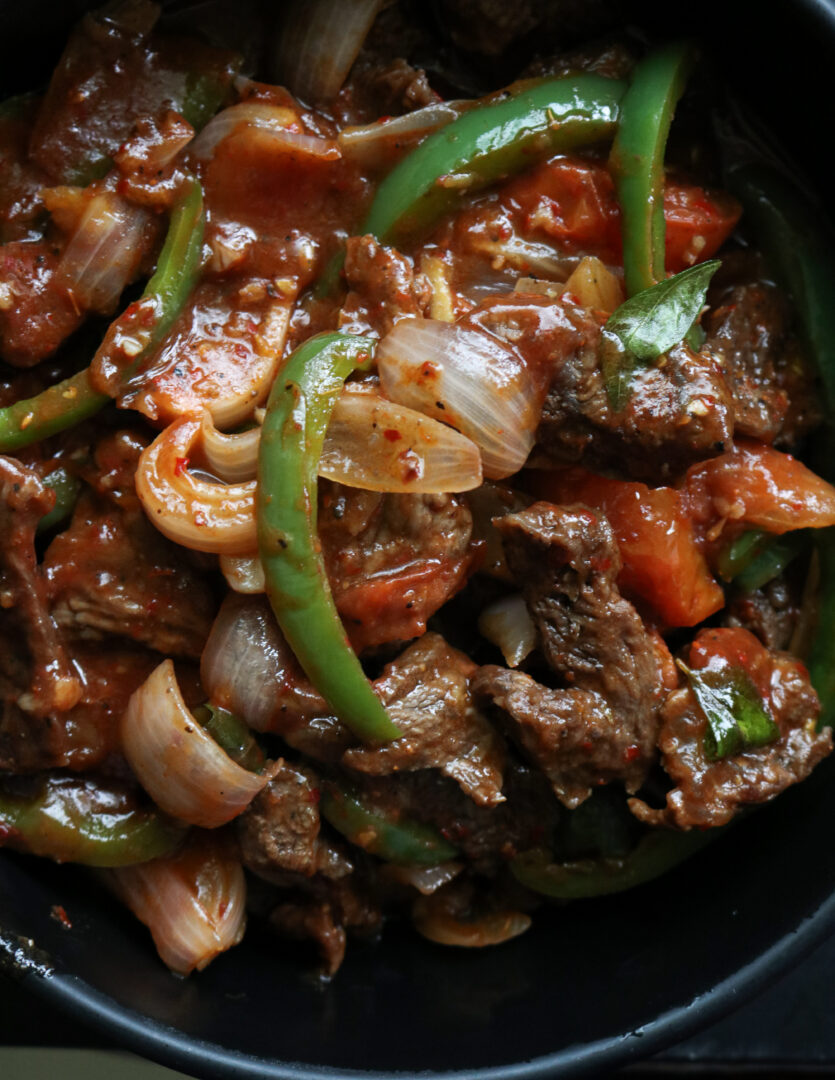 Sri Lankan devilled beef. | ISLAND SMILE