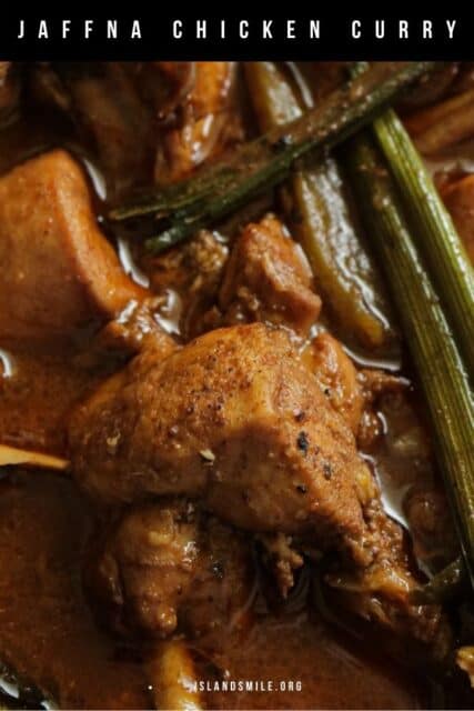 Jaffna curry powder chicken curry. | ISLAND SMILE