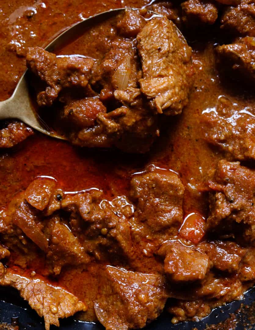 Beef vindaloo(Goan beef curry). | ISLAND SMILE