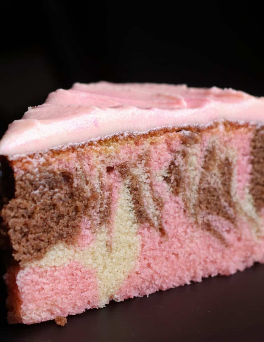 Pink marble cake(Neopolitan cake) | ISLAND SMILE