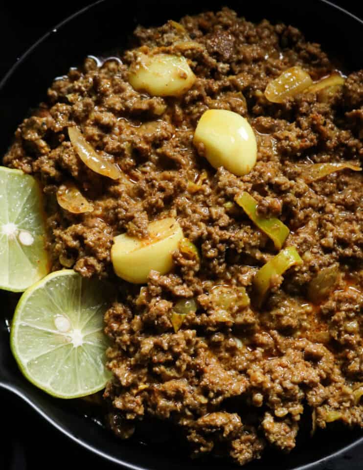 Minced beef curry(ground beef curry). | ISLAND SMILE