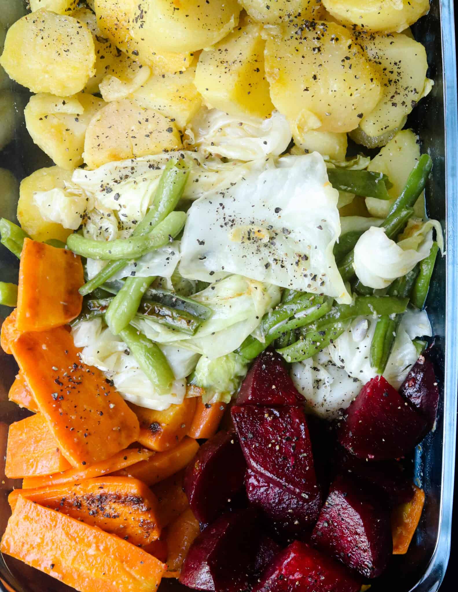Boiled vegetables. | ISLAND SMILE