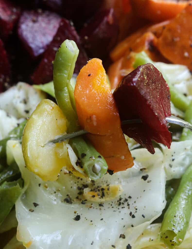 Boiled vegetables. | ISLAND SMILE